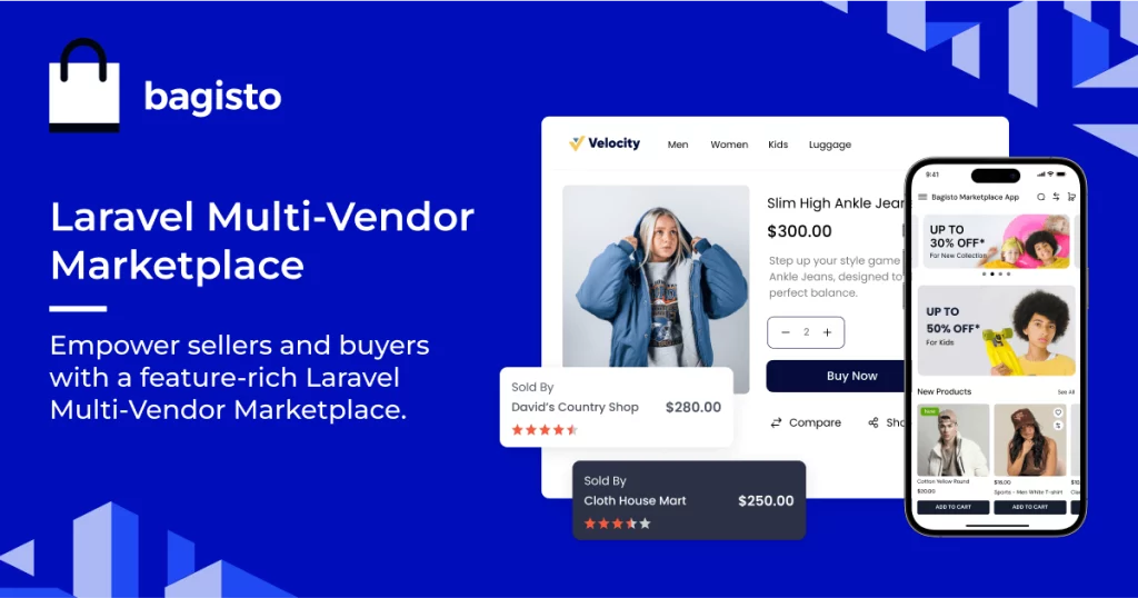Laravel eCommerce Multi Vendor Marketplace - Bagisto