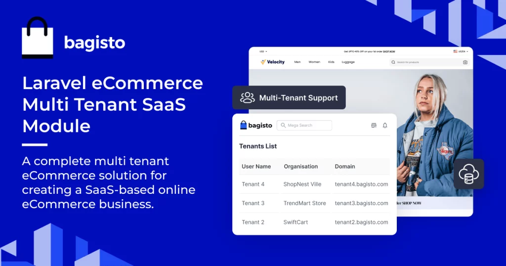 Laravel eCommerce Multi Tenant SaaS Module